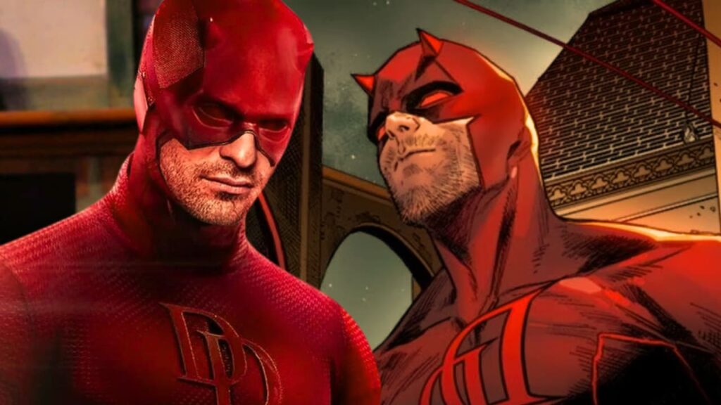 Daredevil's Classic Red Costume, the Marvel Comics Red Costume with DD ...